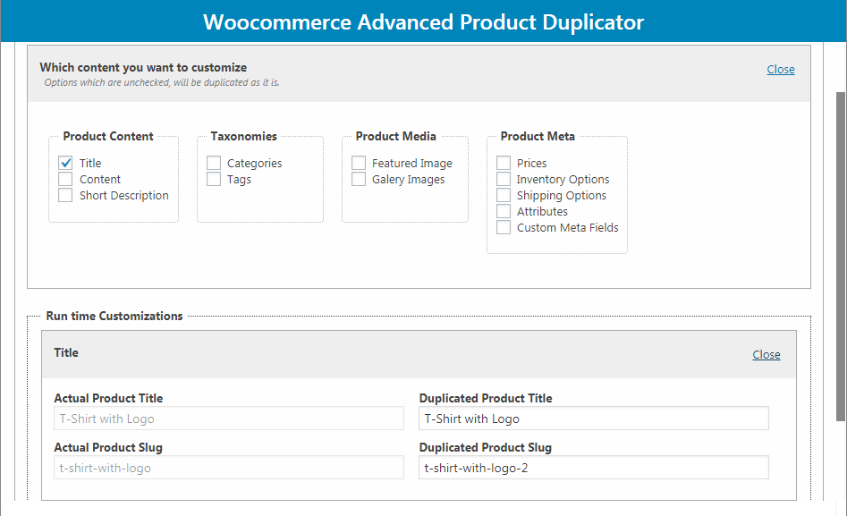 Product Duplicator for WooCommerce by XfinitySoft | CodeCanyon